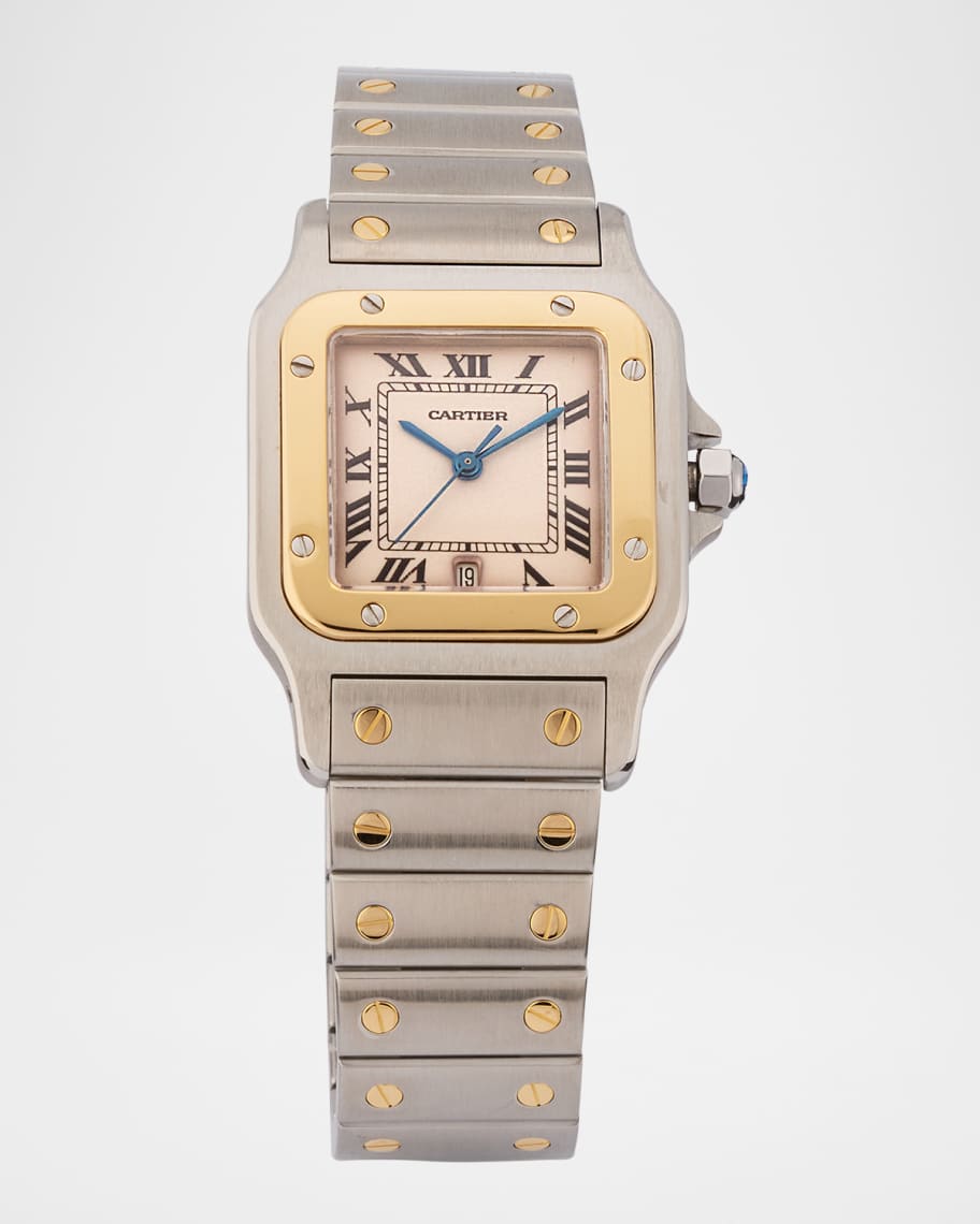 Vintage Watches Cartier Santos Galbee 18K Yellow Gold and Stainless ...