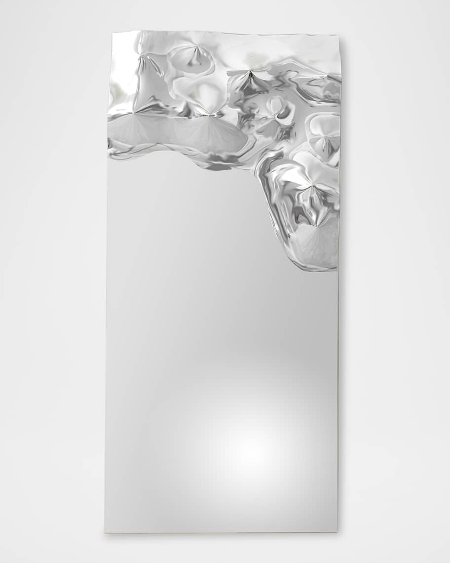 Global Views Asymmetrical Ripple 72" Wall Mirror - Right | Neiman Marcus