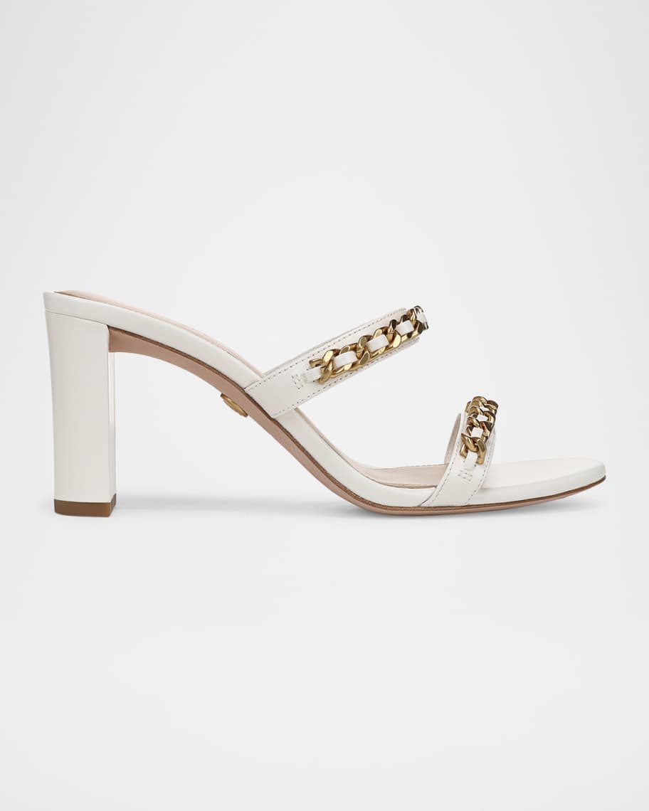 Veronica Beard Gretchen Leather Sandals | Neiman Marcus