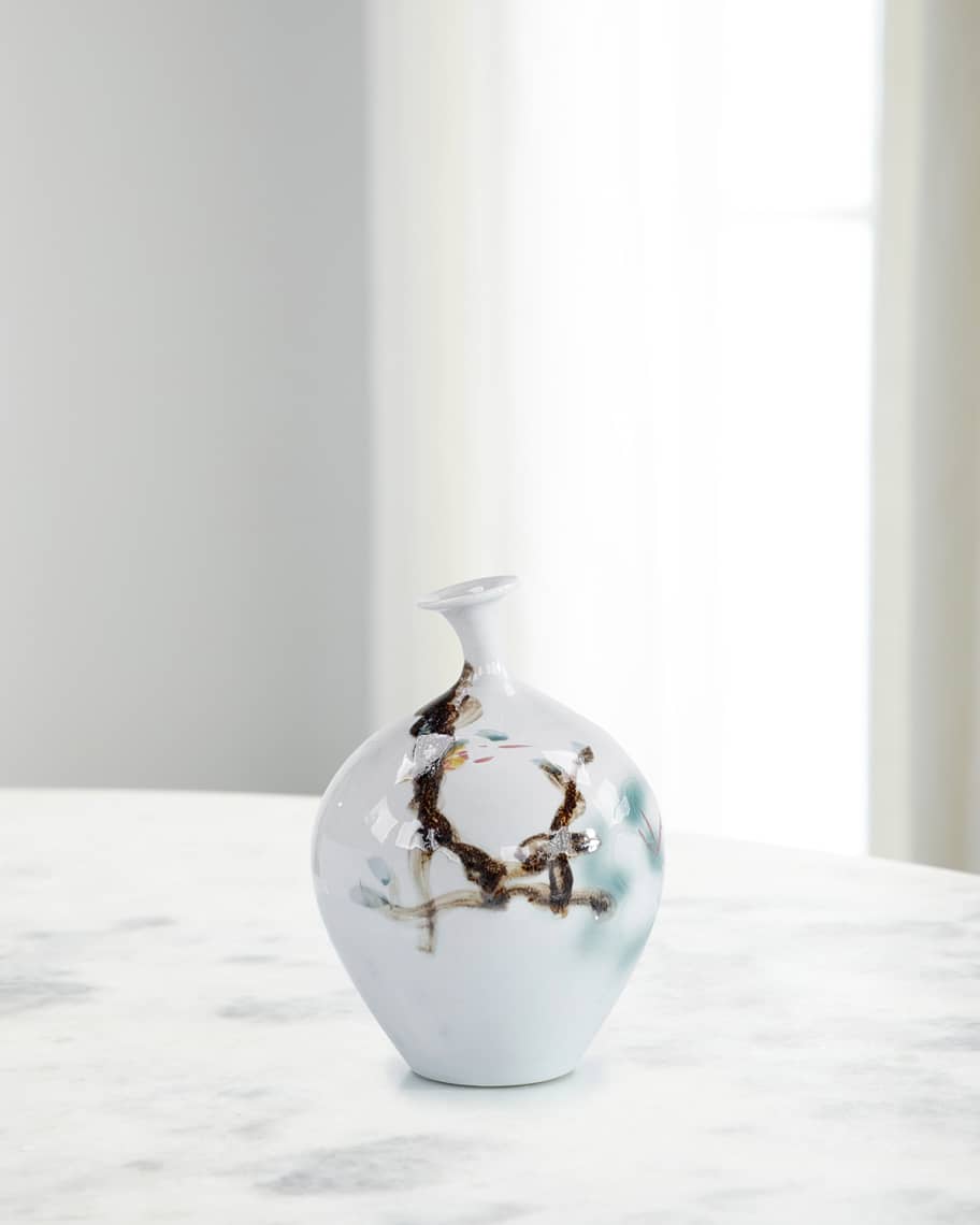 John-Richard Collection Painted Grove Vase II | Neiman Marcus