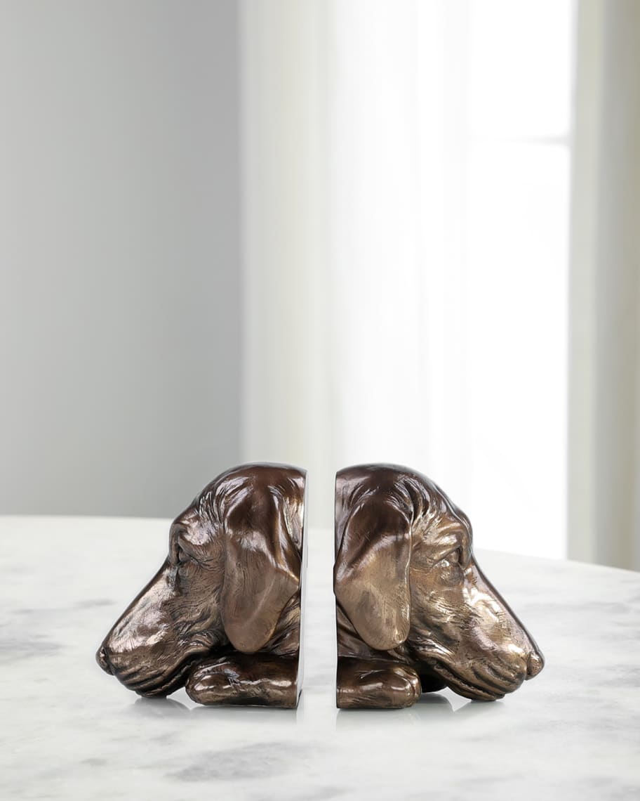 John-Richard Collection Dachshund Bookends, Set of 2 | Neiman Marcus