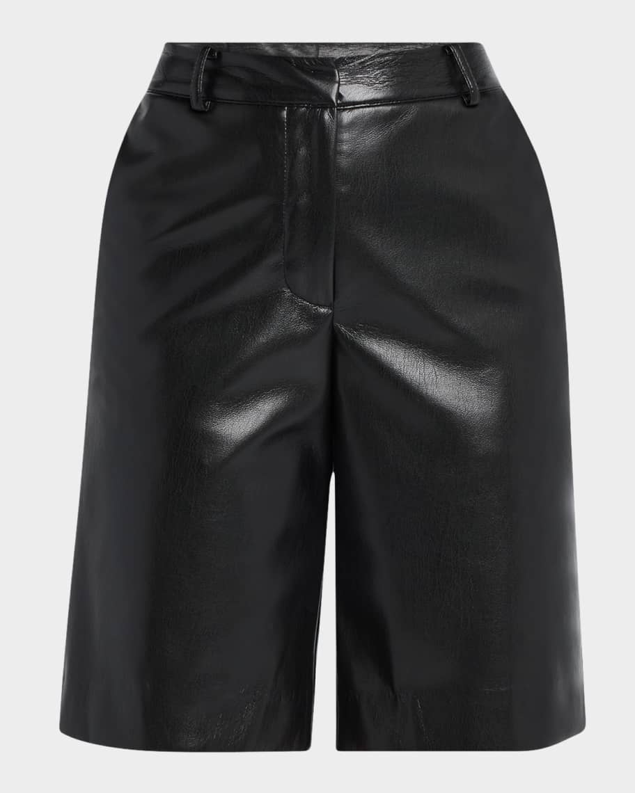Generation Love Katina Vegan Leather Bermuda Shorts | Neiman Marcus