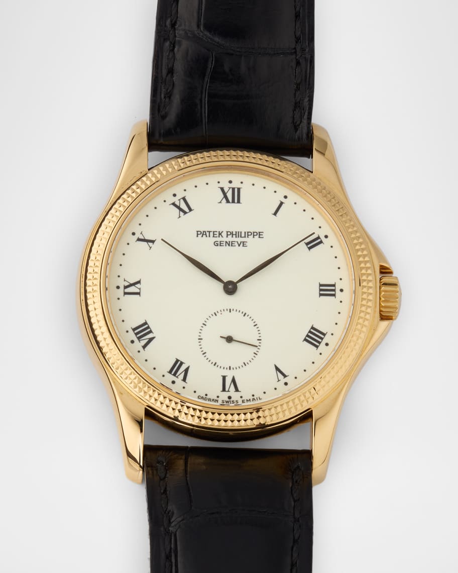 Vintage Watches Patek Philippe 18K Yellow Gold Calatrava 35mm Vintage ...