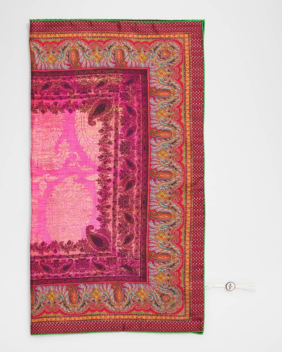 Pierre-Louis Mascia Paisley-Print Silk Scarf | Neiman Marcus