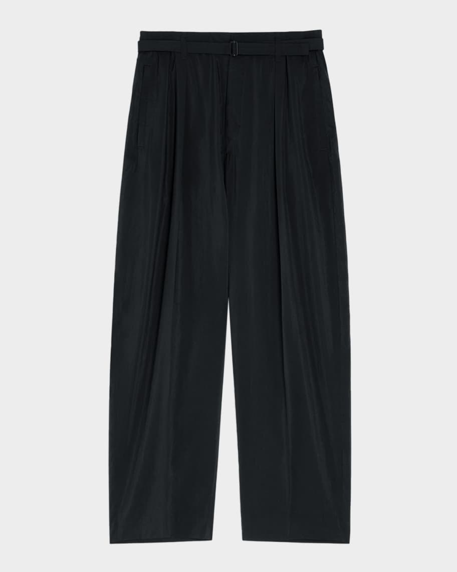 LEMAIRE Men's Belted Silk Relaxed-Fit Pants | Neiman Marcus