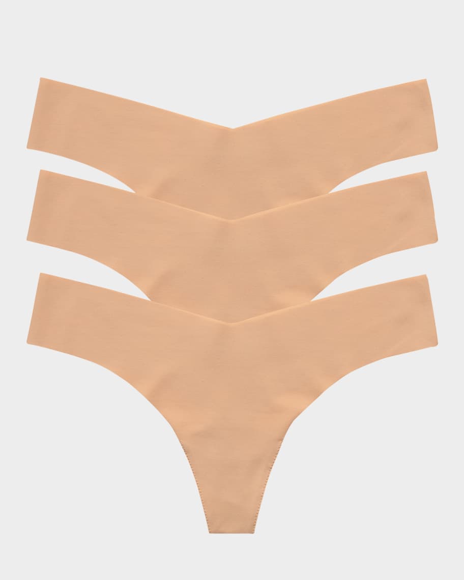 Commando Classic Low-Rise Microfiber Thongs, Pack of 3 | Neiman Marcus