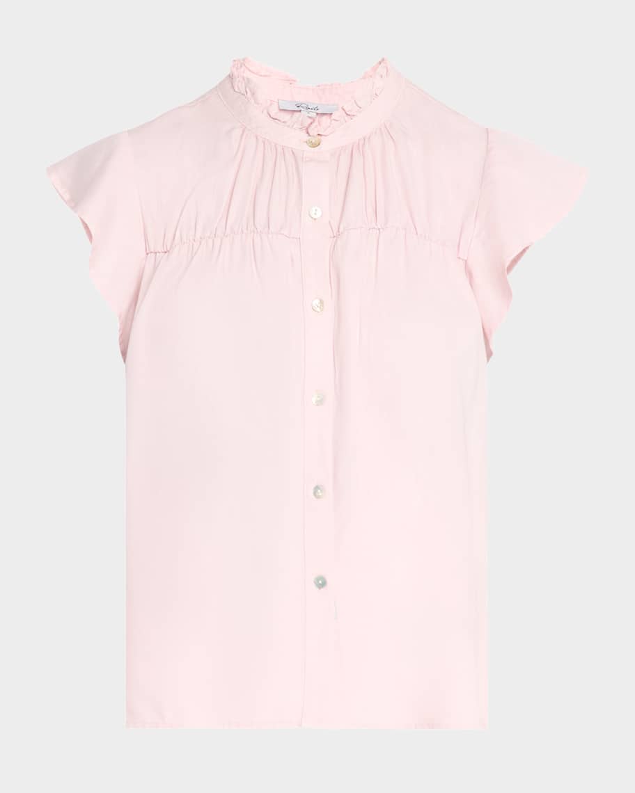 Rails Ruthie Button-Front Blouse | Neiman Marcus