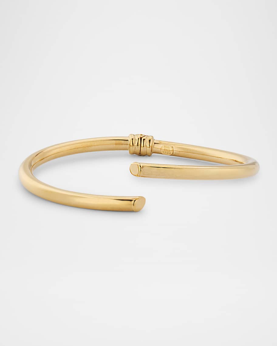 LANA 14K Gold Skinny Layered Echo Hollow Bangle Bracelet | Neiman Marcus