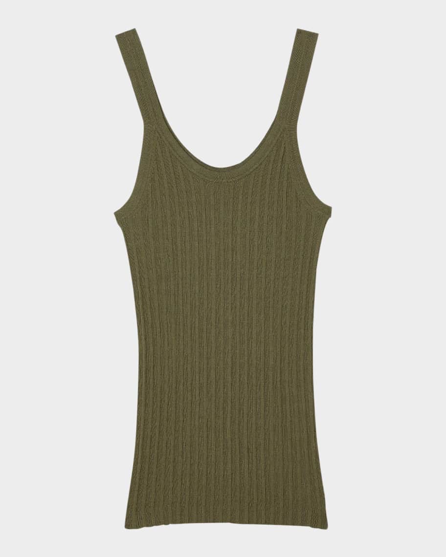 Sandro River Ribbed Tank Top | Neiman Marcus