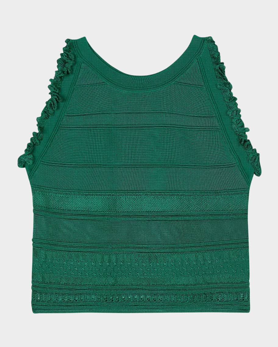 Sandro Madrid Cropped Tank Top | Neiman Marcus