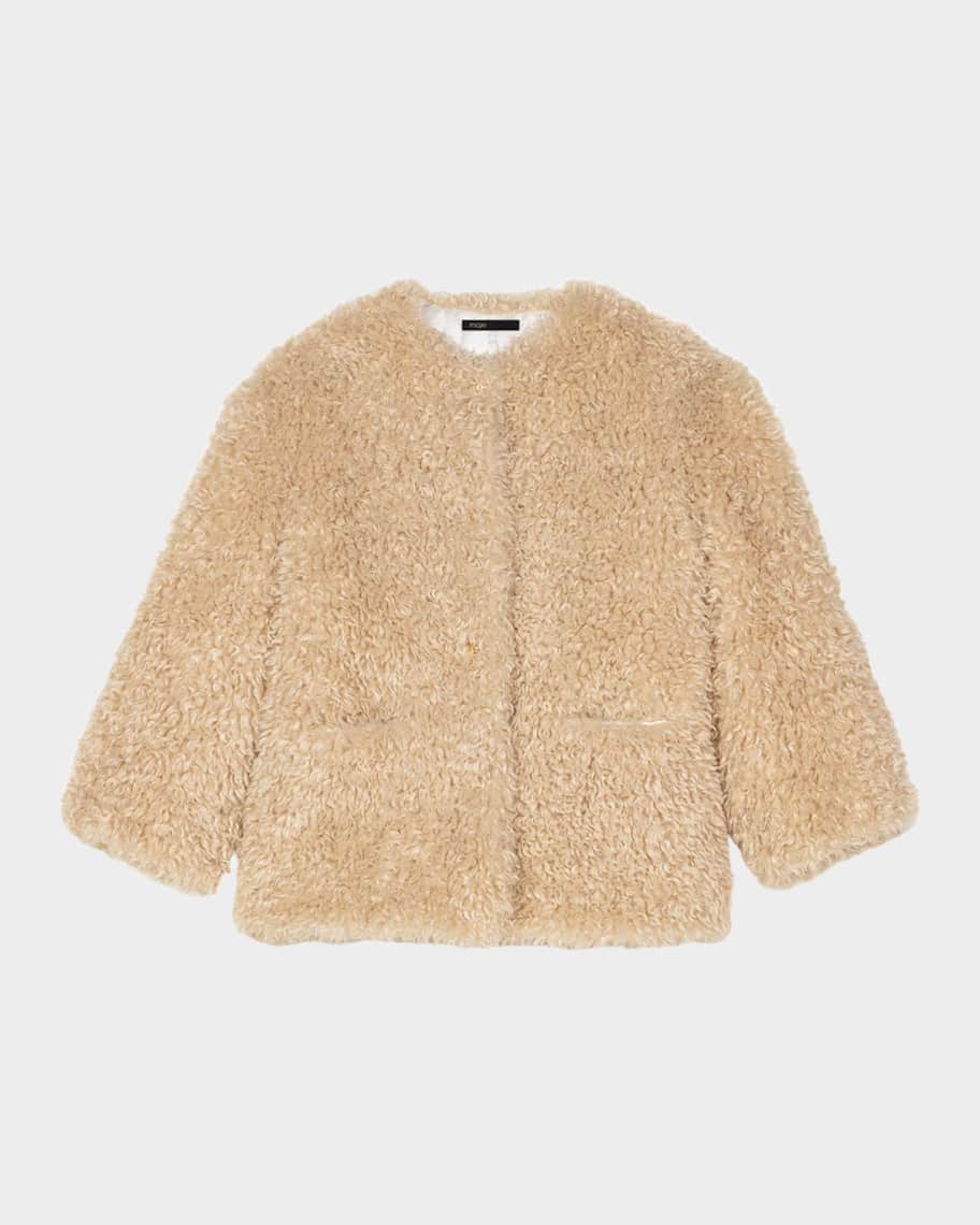 Maje Gimute Faux Fur Jacket | Neiman Marcus