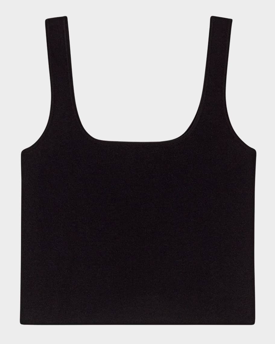 Maje Maclyne Cropped Stretch-Knit Tank Top | Neiman Marcus