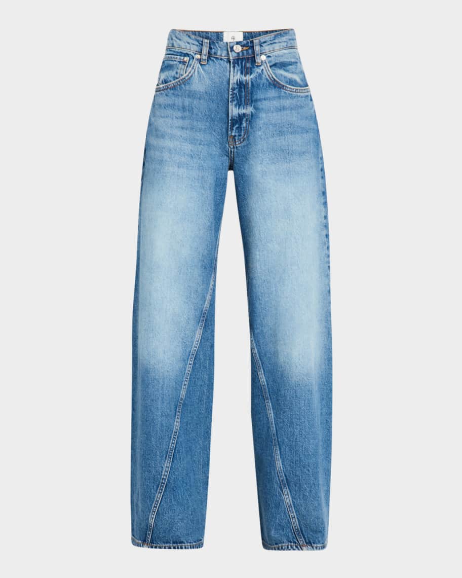 ANINE BING Brie Twisted Seam Jeans | Neiman Marcus