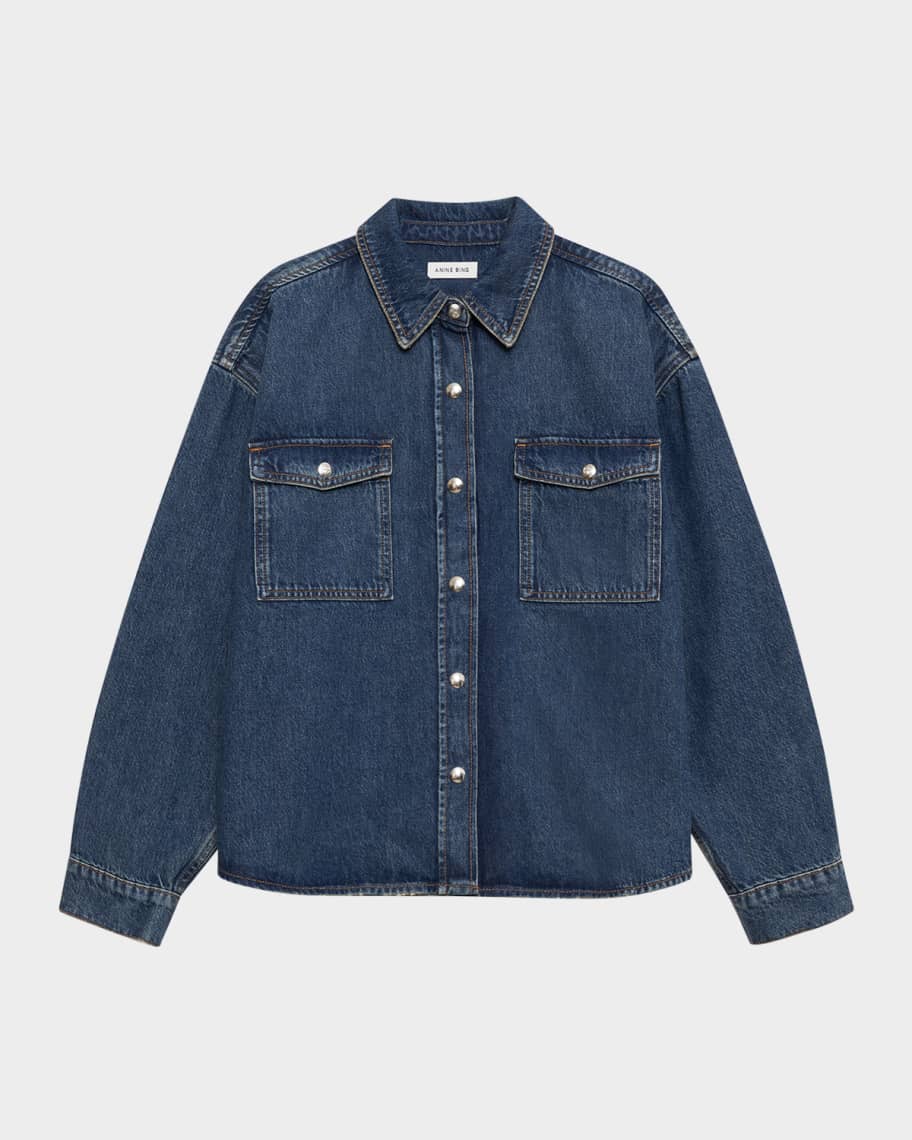 ANINE BING Paxton Denim Shirt | Neiman Marcus