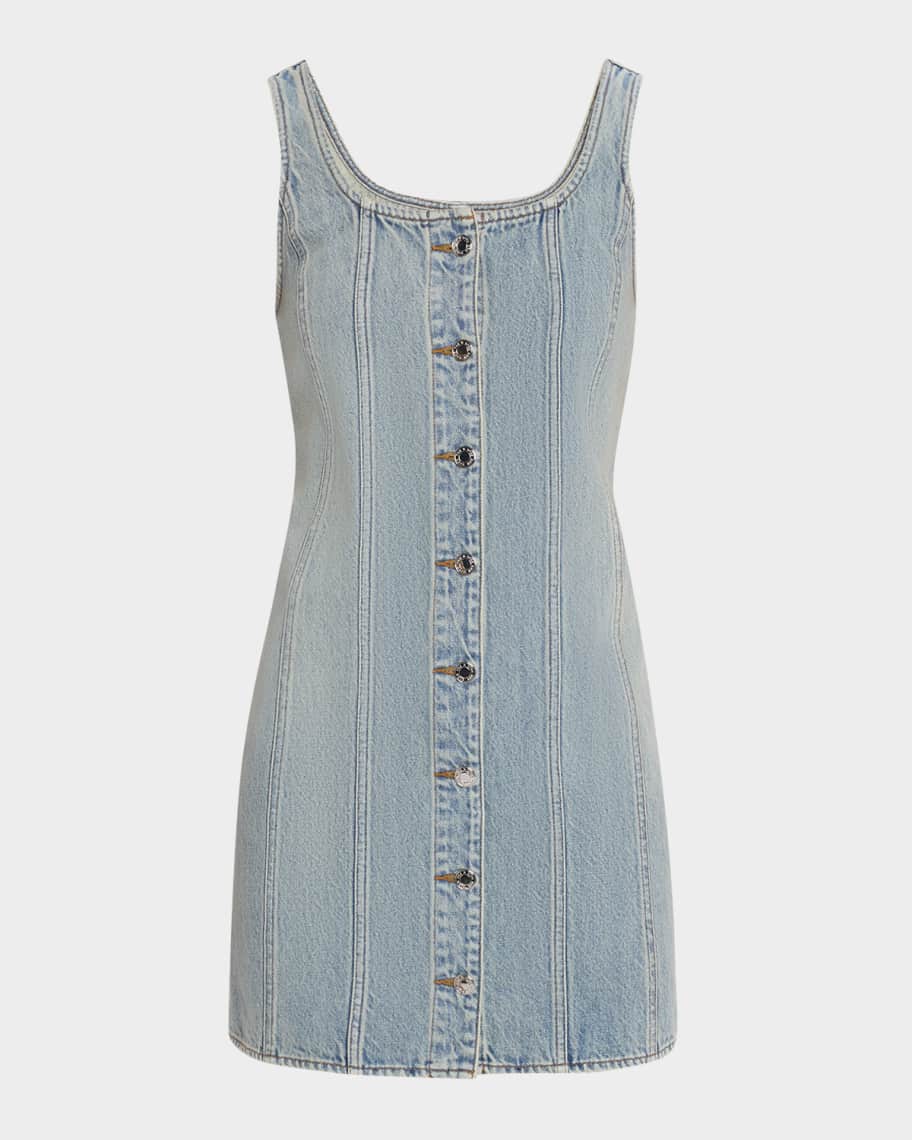 Rag & Bone Laney Sleeveless Denim Mini Dress | Neiman Marcus