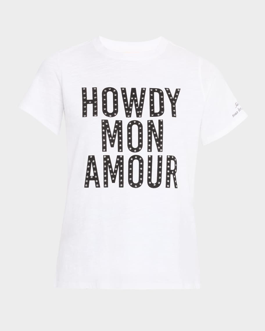 Cinq a Sept Howdy Mon Amour Embellished Tee | Neiman Marcus