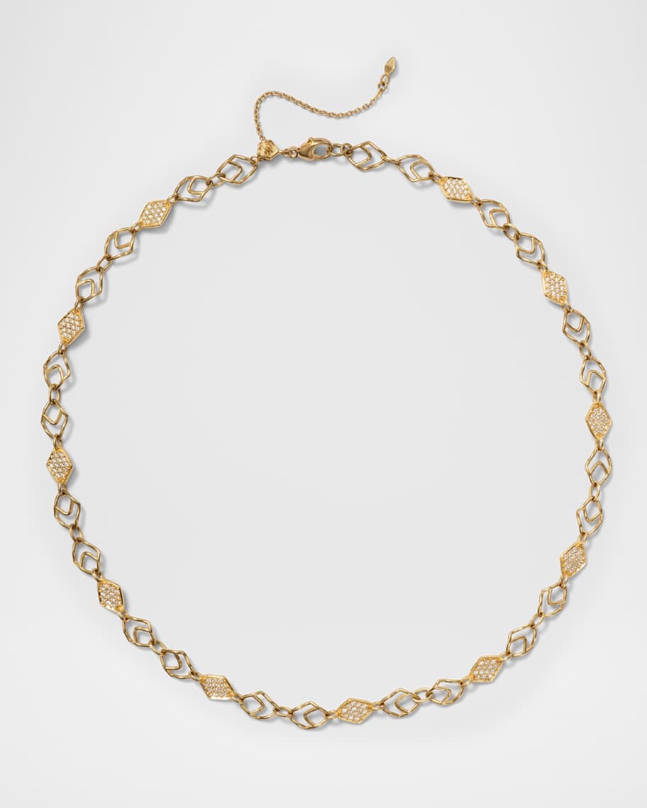 Jamie Turner Arrow Chain Necklace with Diamonds, 16-18"L | Neiman Marcus