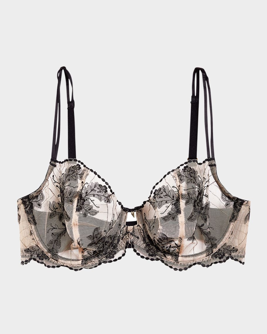 Wacoal Midnight Soiree Embroidered Full-Cup Bra | Neiman Marcus