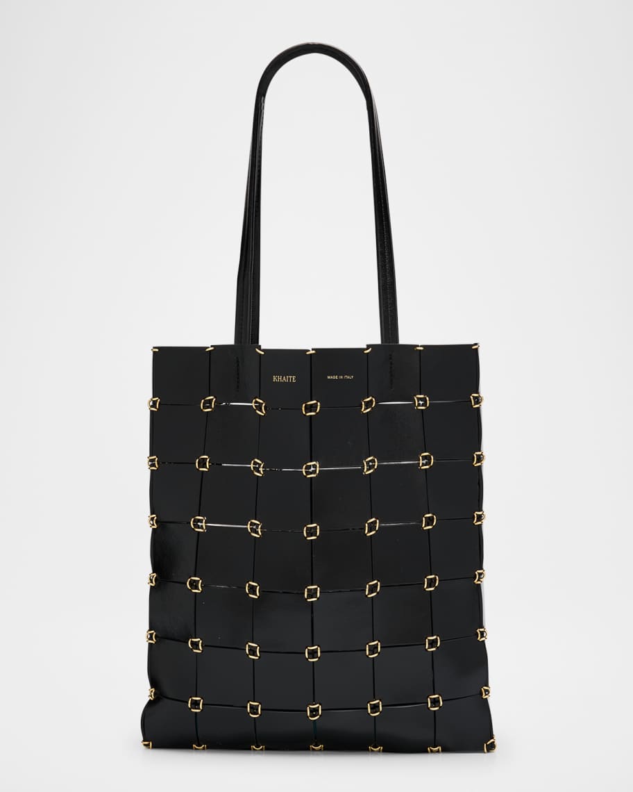 Khaite Emma Small Paneled Leather Tote Bag | Neiman Marcus