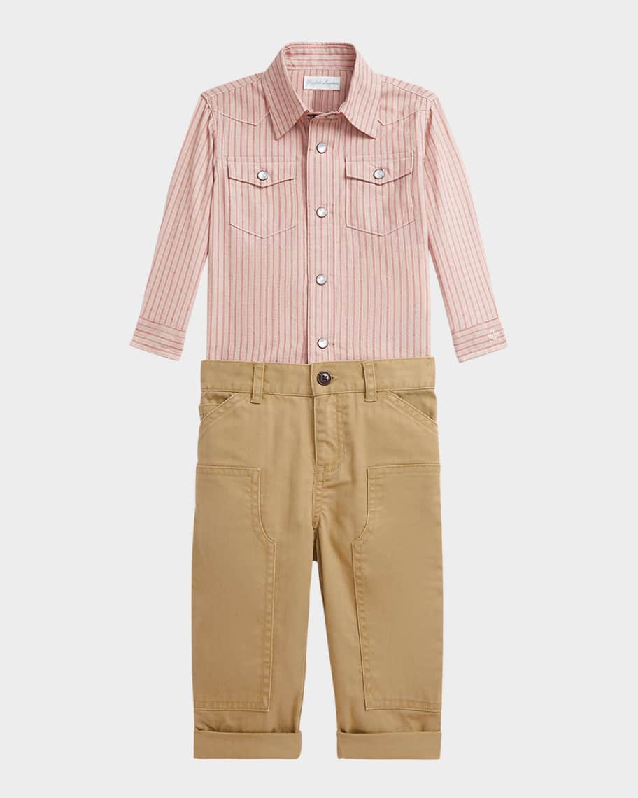 Ralph Lauren Childrenswear Boy's 1002 Western Pant Set, 9M-24M | Neiman ...