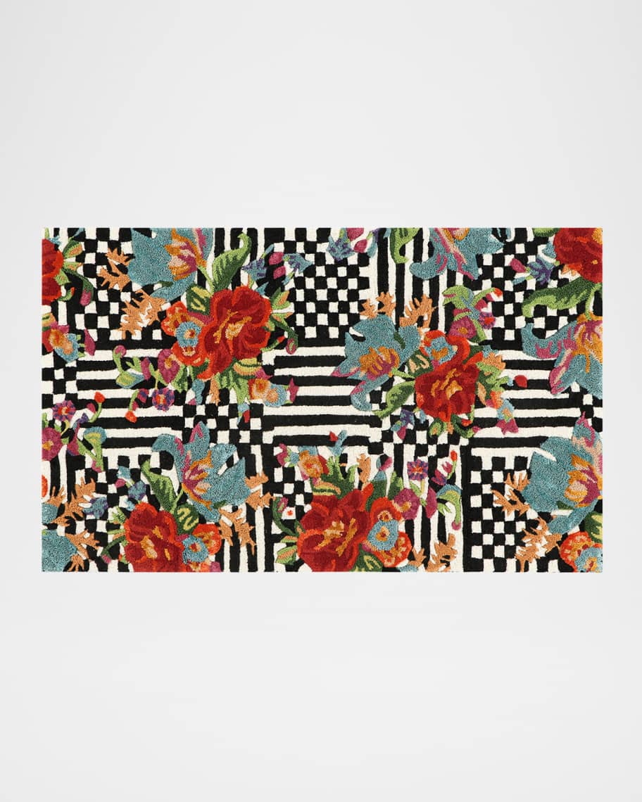 MacKenzie-Childs Courtly Flower Market Rug, 2'3" x 3'9" | Neiman Marcus