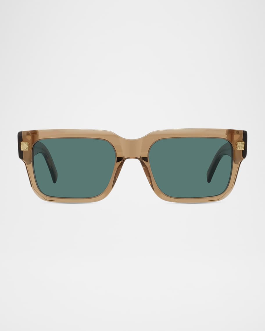Givenchy Men's GV Day Acetate Rectangle Sunglasses | Neiman Marcus