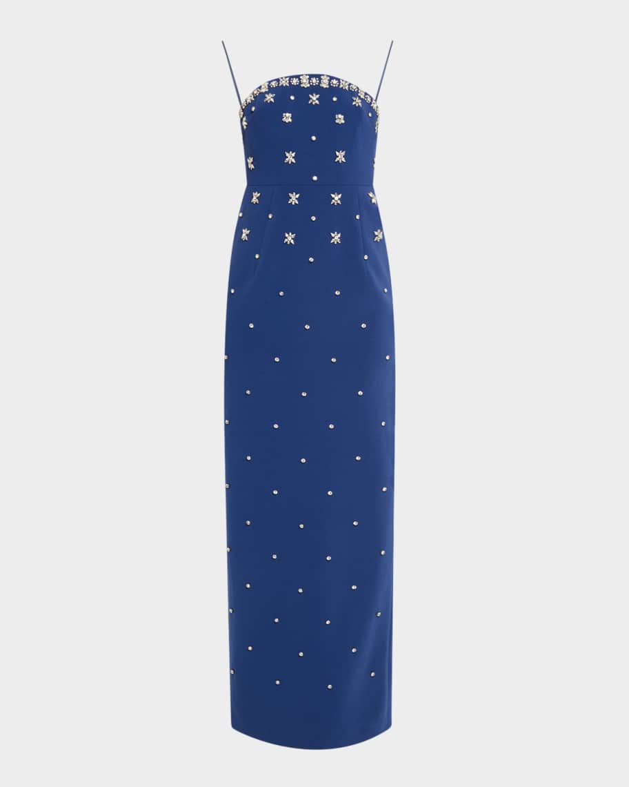 Huishan Zhang Devon Crystal Strapless Column Gown | Neiman Marcus