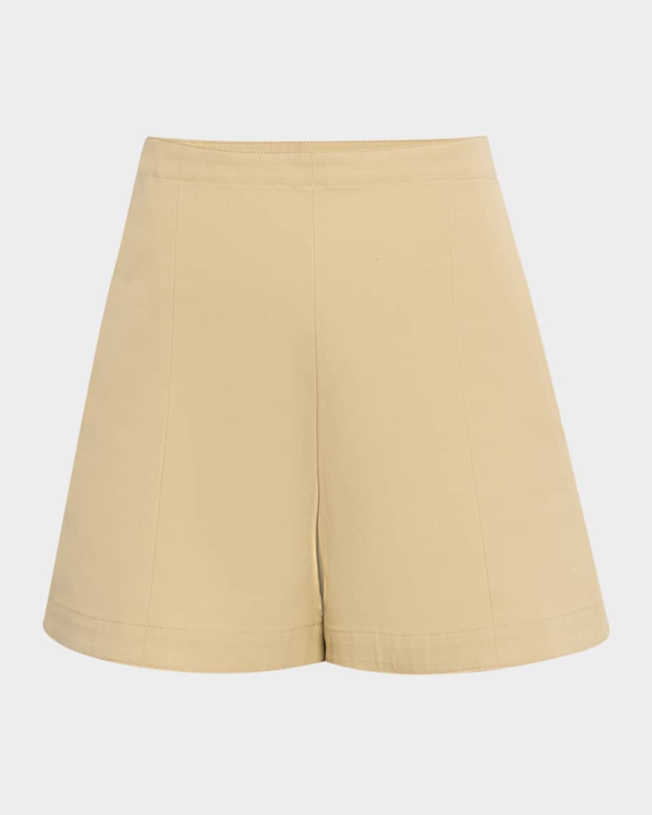Theory Clean Cotton Shorts | Neiman Marcus
