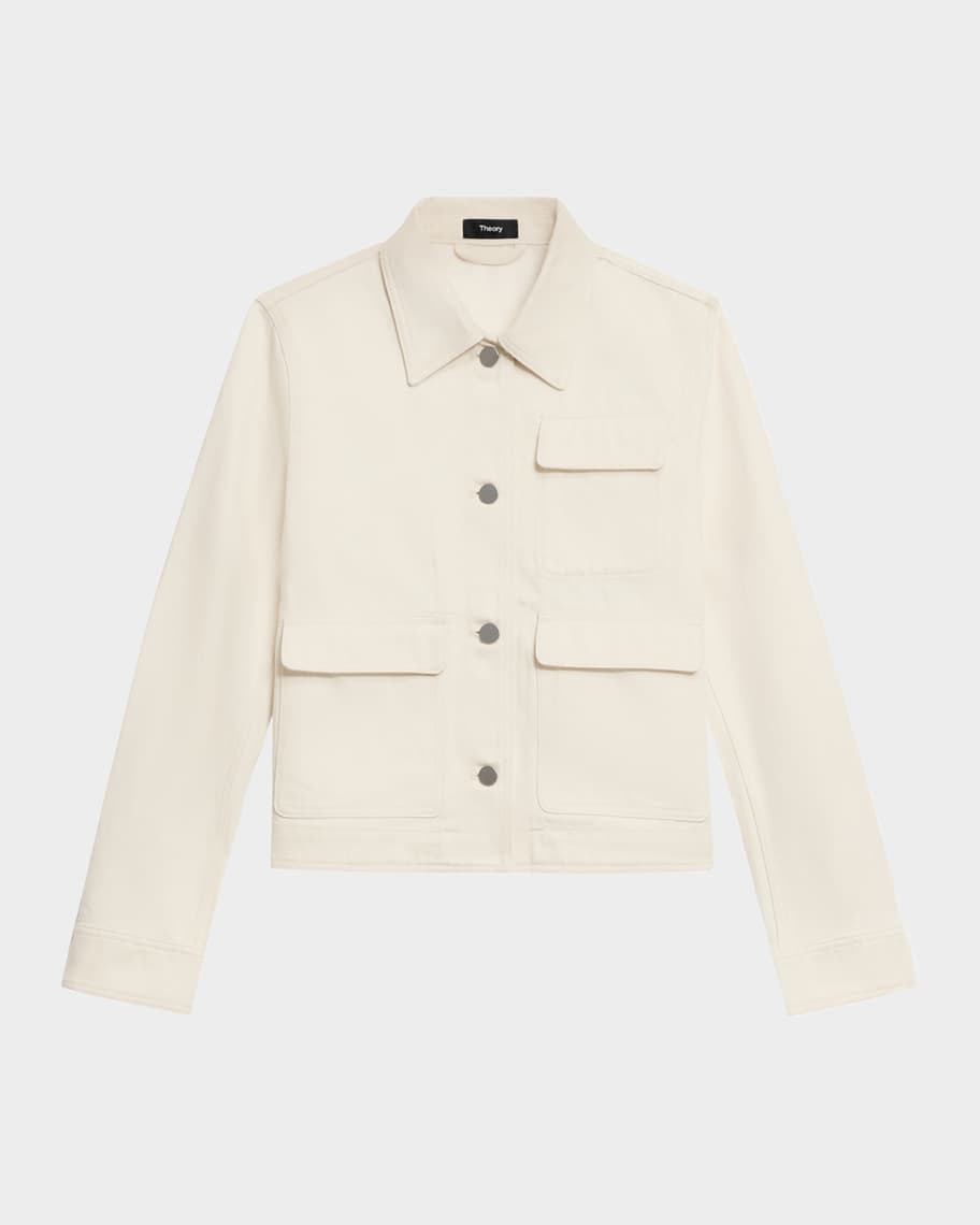 Theory Casual Denim Jacket | Neiman Marcus
