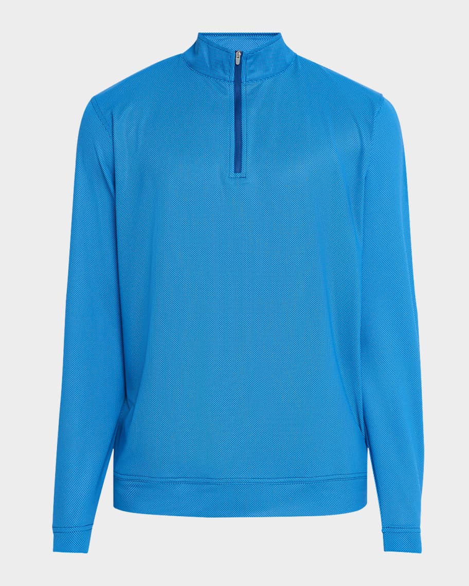 Peter Millar Men's Perth Birdseye Performance Quarter-Zip Sweater ...