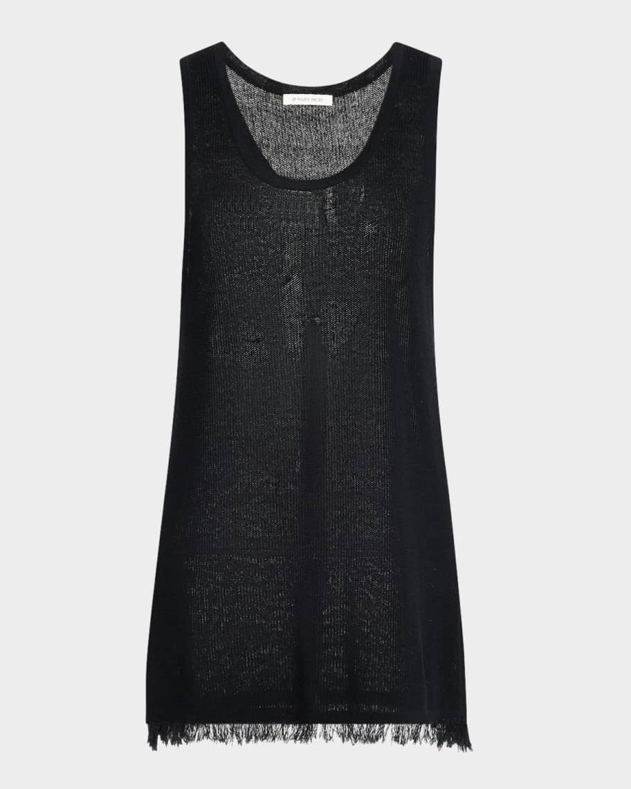 By Malene Birger Rhys Fringe-Hem Knit Tank | Neiman Marcus