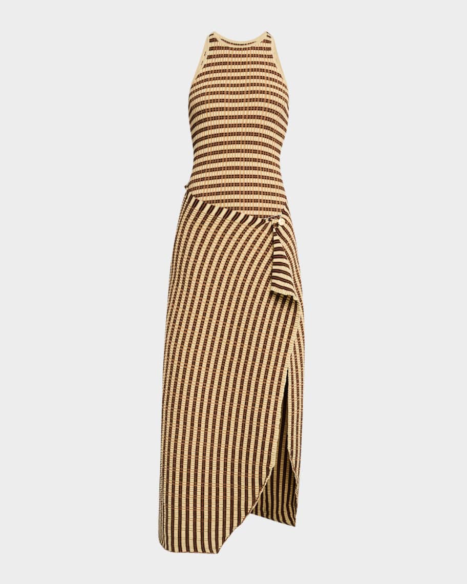 Nanushka Aliki Sleeveless Wrap Dress | Neiman Marcus