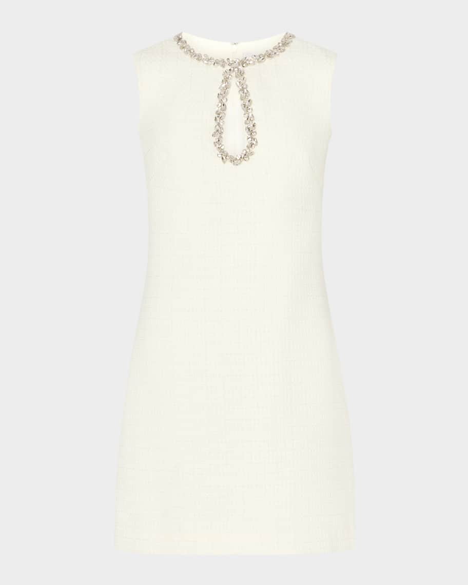 Milly Eden Embellished Bouclé Mini Dress | Neiman Marcus