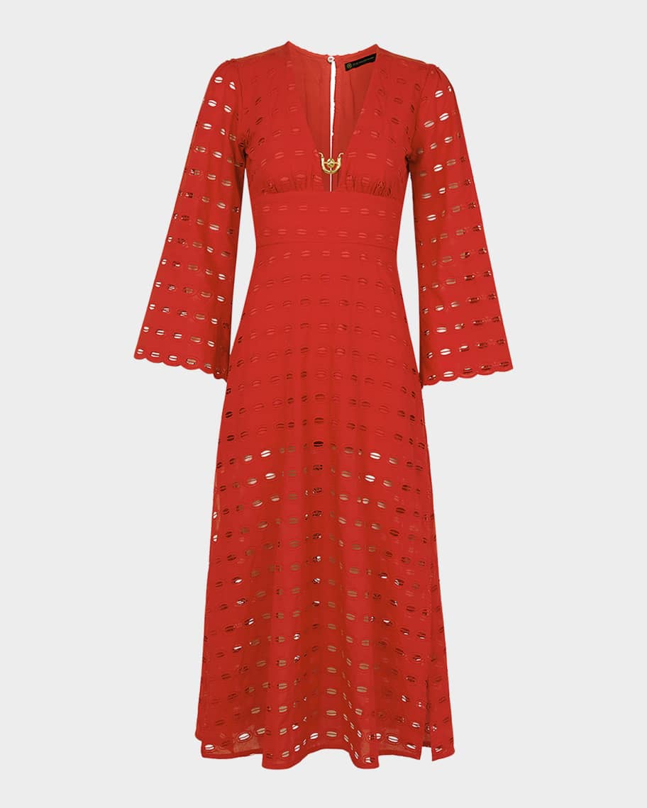Vix Eyelet Raya Maxi Dress | Neiman Marcus