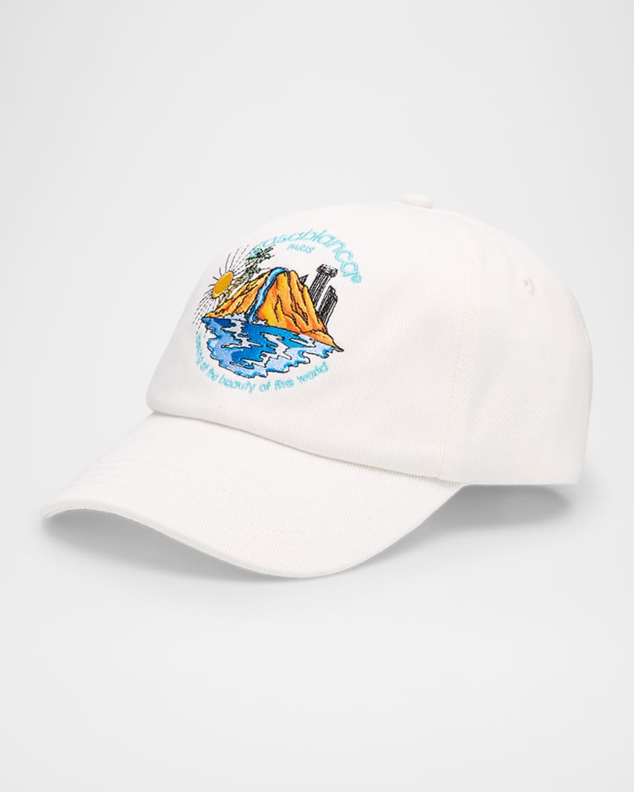 CASABLANCA Men's Oasis Embroidered Baseball Cap | Neiman Marcus