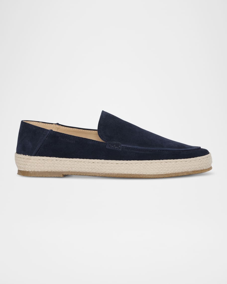 Paul Stuart Men's St. Croix Suede Espadrilles | Neiman Marcus