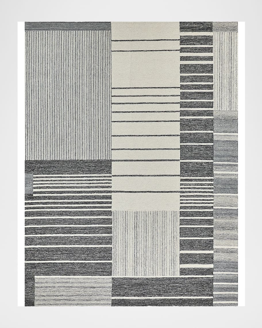 Exquisite Rugs Castine Hand-Tufted Gray Rug, 4' x 6' | Neiman Marcus