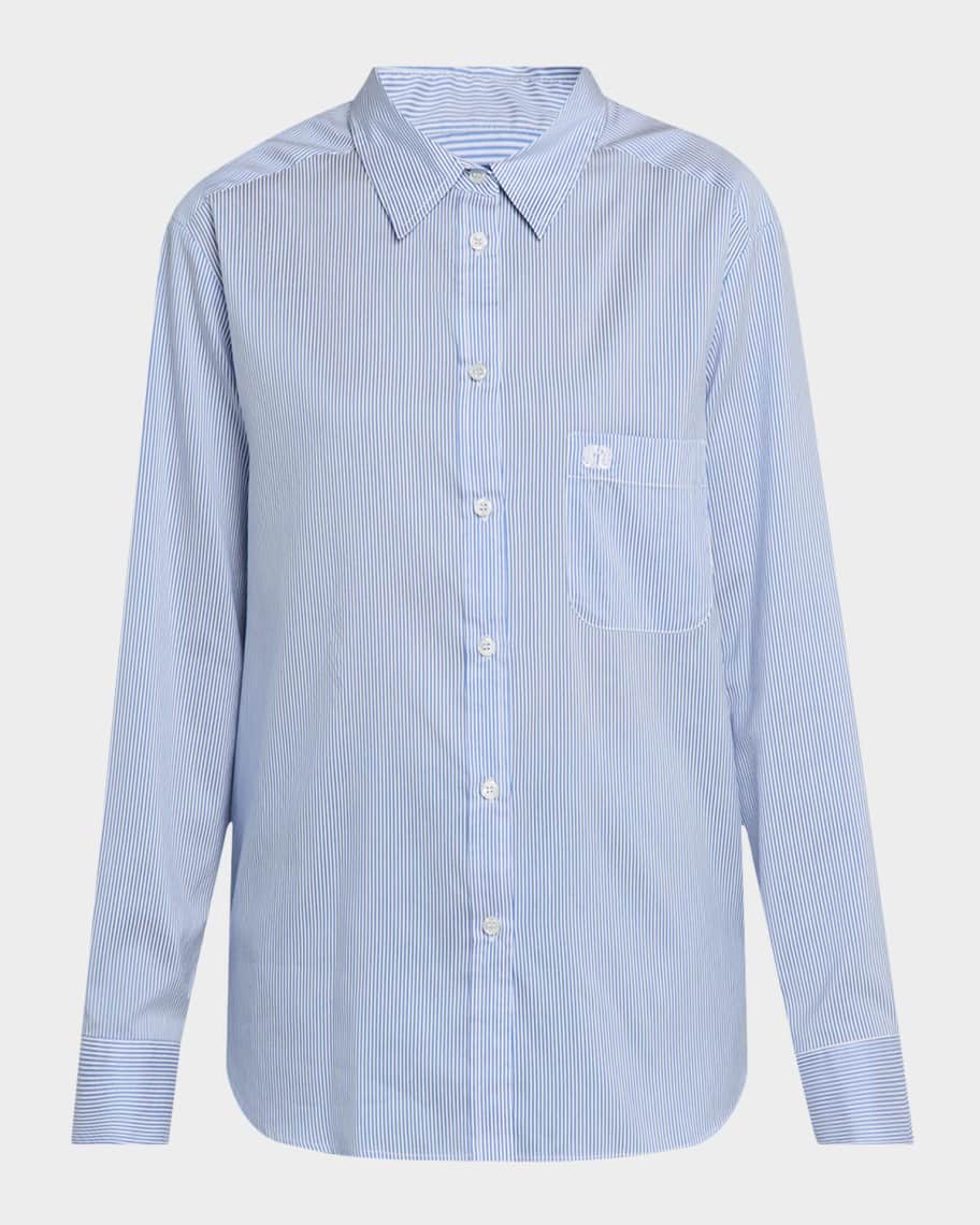 BLAZE Milano Catalina Striped Button-Down Shirt | Neiman Marcus