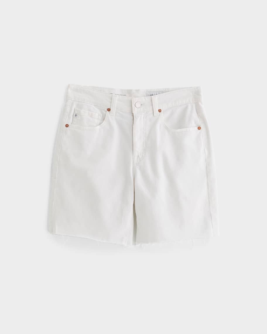 AG Jeans Ex-Boyfriend Slouchy Denim Shorts | Neiman Marcus
