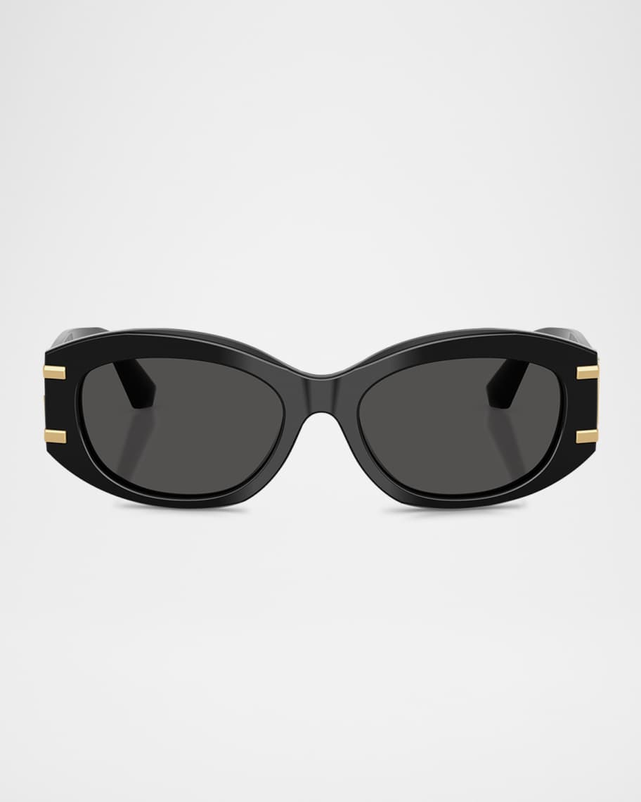 Dolce&Gabbana DG4502 Oval Acetate Sunglasses | Neiman Marcus