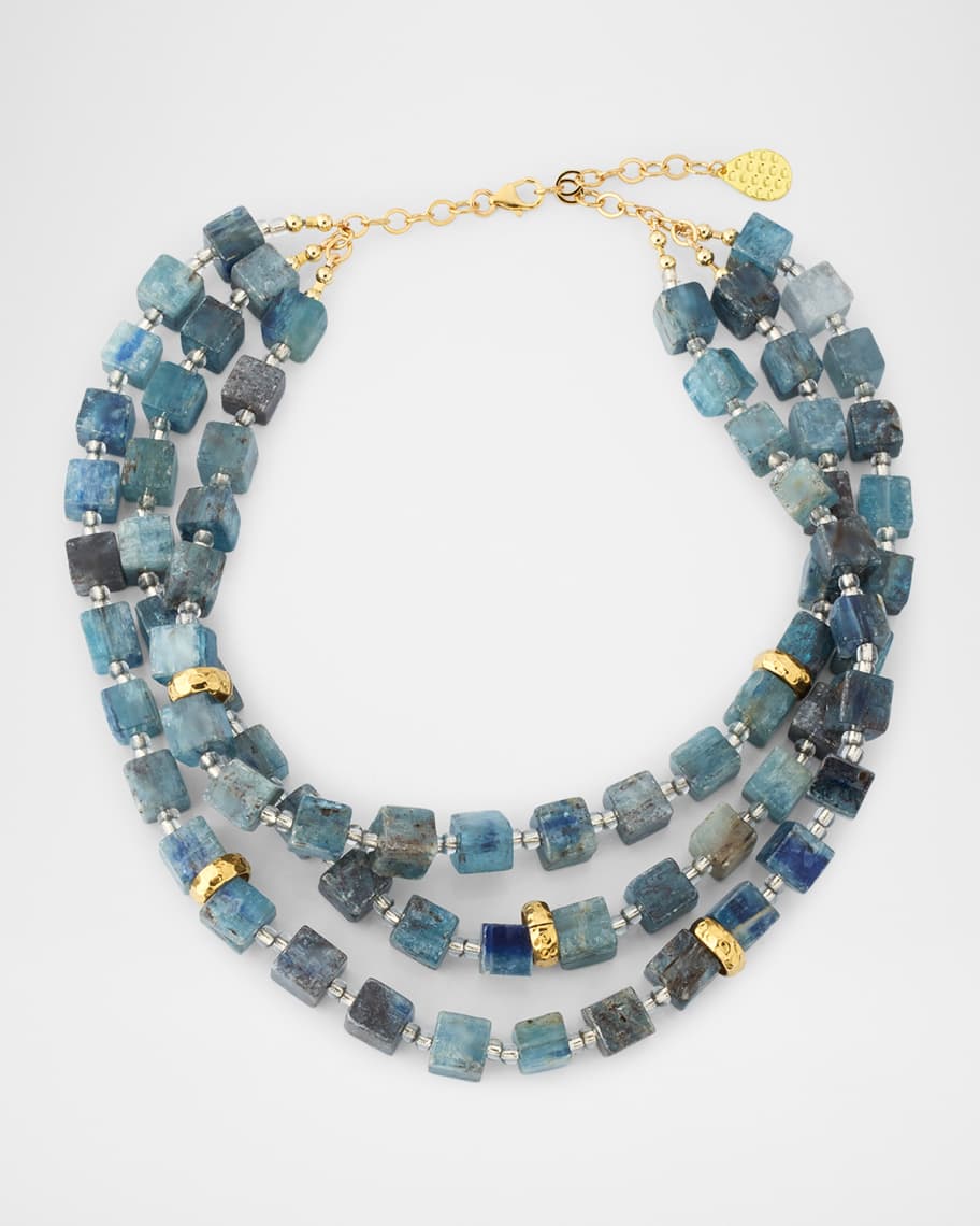 Devon Leigh Natural Blue Kyanite Multistrand Necklace | Neiman Marcus