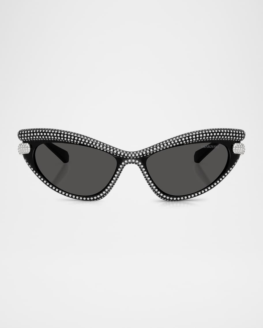 SWAROVSKI SK6038 Cat-Eye Embellished Sunglasses | Neiman Marcus