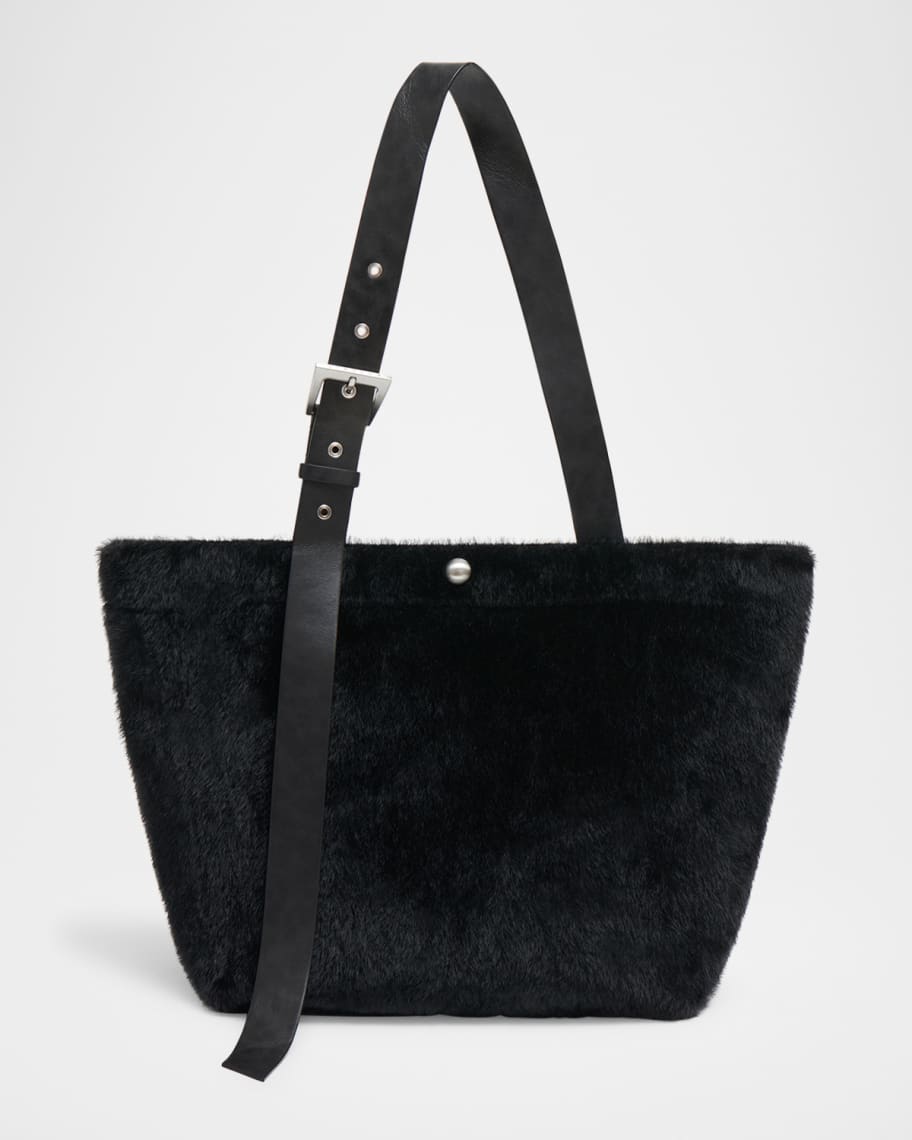 APPARIS Esti Buckle Faux Hair Tote Bag | Neiman Marcus