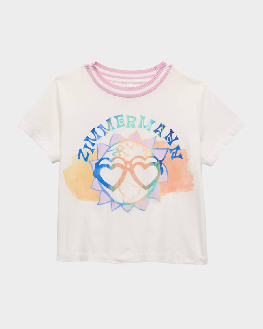 Zimmermann Girl's Cascadian Logo-Print Graphic T-Shirt, Size 2-12 ...
