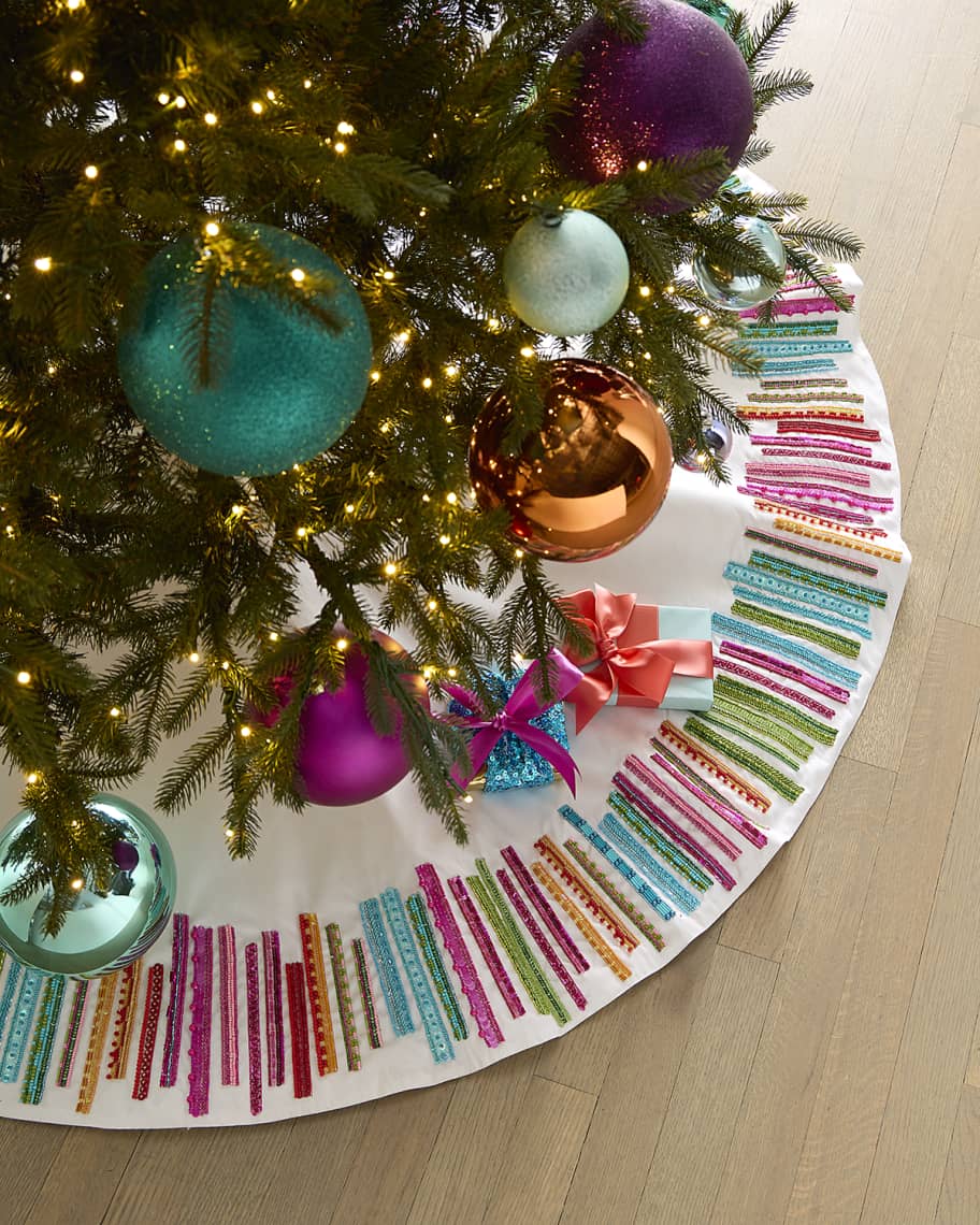 Neiman Marcus Bright Holiday Tree Skirt, 54" | Neiman Marcus