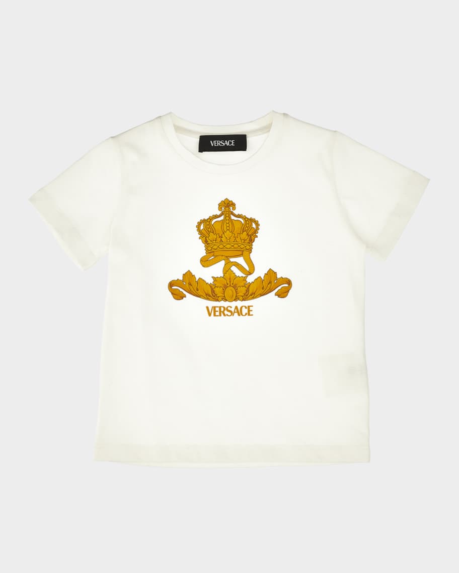 Versace Boy's Barocco Crown T-Shirt, Size 18M-4 | Neiman Marcus