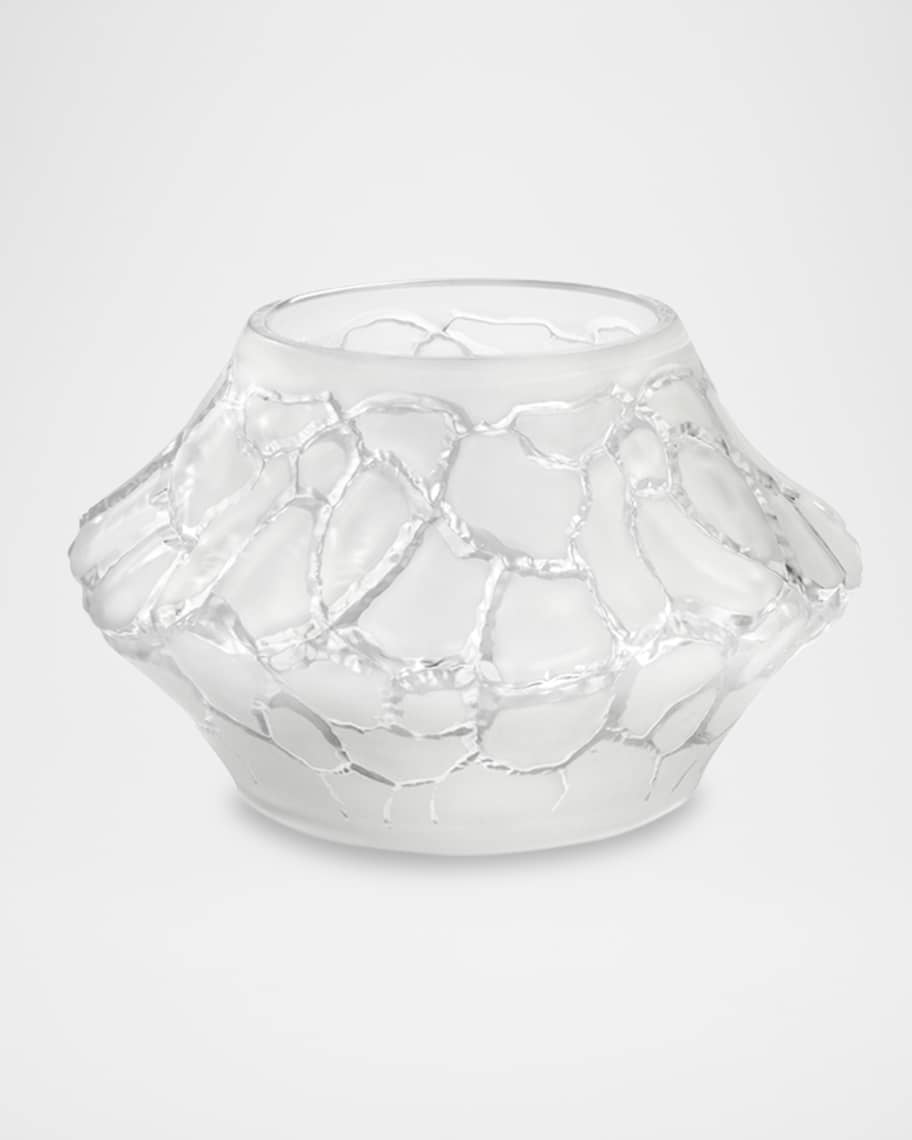 Lalique Caldera Small Vase Votive | Neiman Marcus