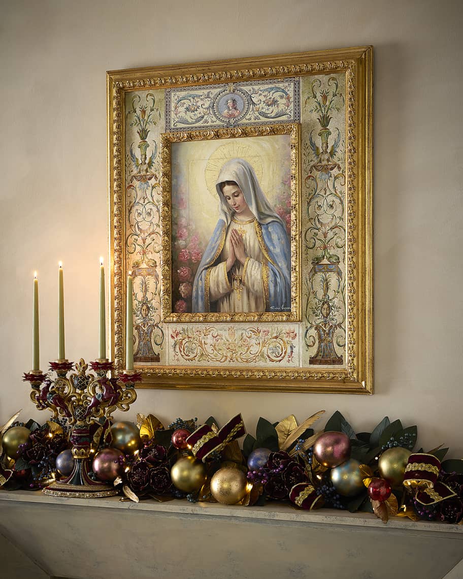 Neiman Marcus The Virgin Mary Oil Painting with Square Frame | Neiman ...