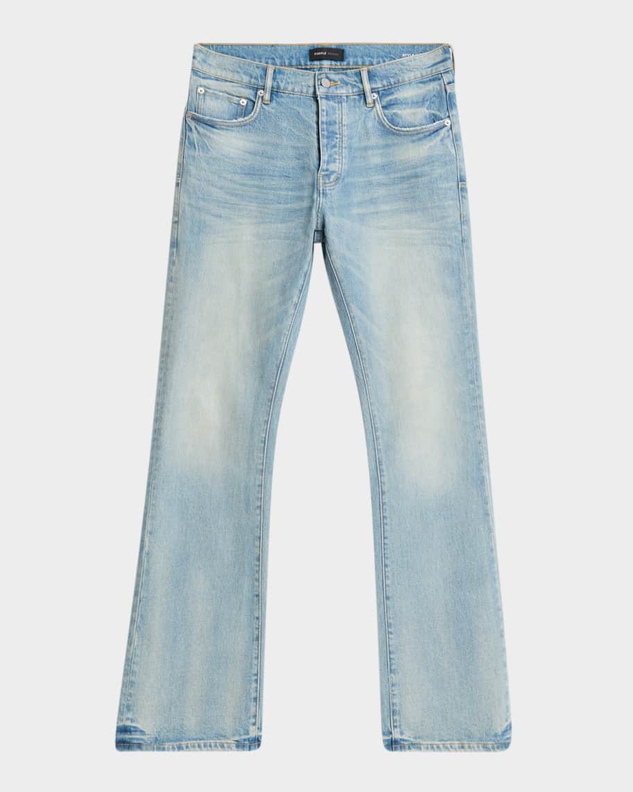PURPLE Men's Pinner Coated Vintage Jeans | Neiman Marcus