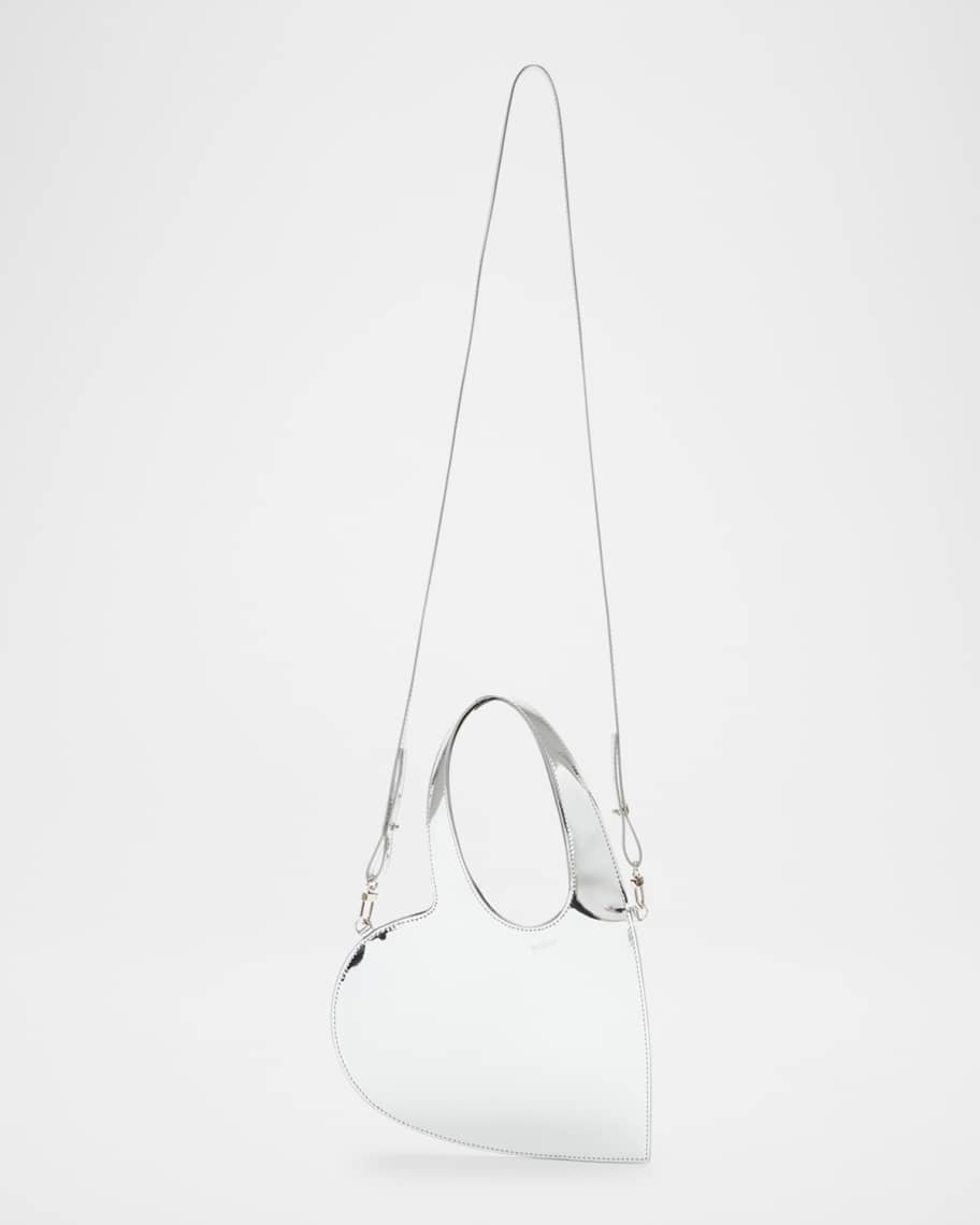 Coperni Mirrored Baby Heart Crossbody Bag | Neiman Marcus